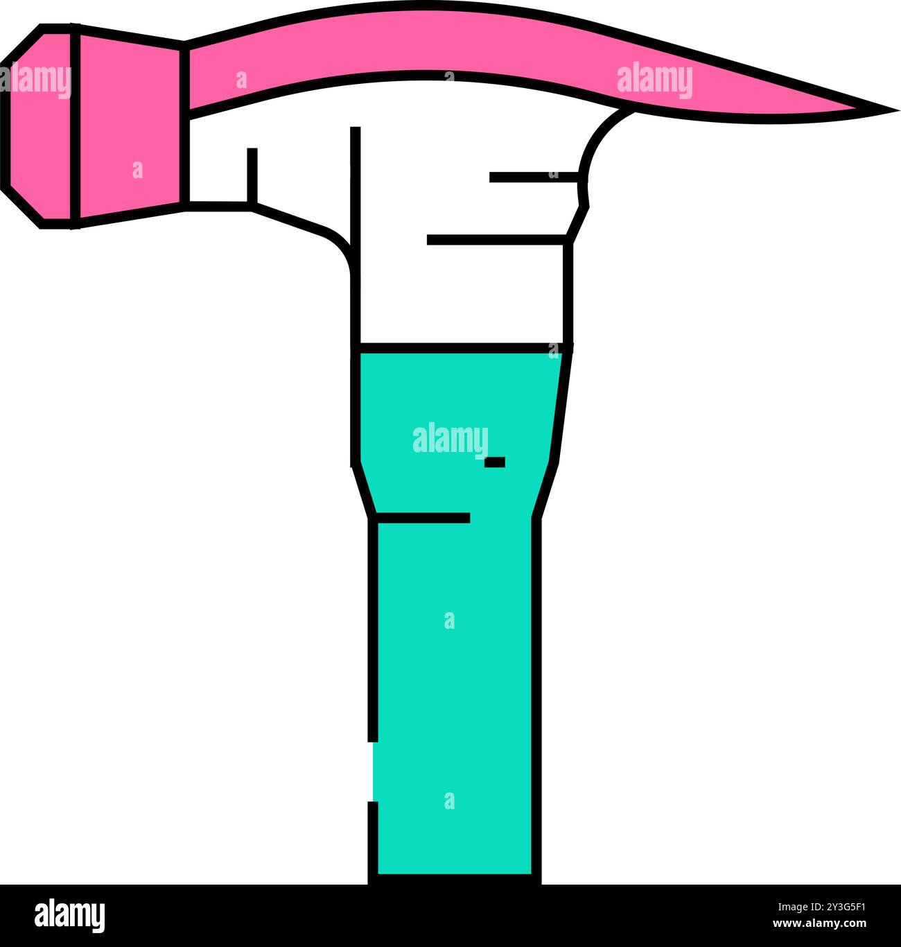 framing hammer icon color illustration Stock Vector Image & Art - Alamy