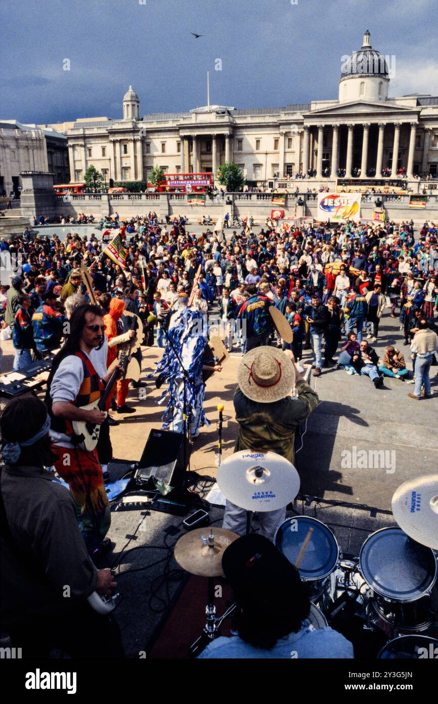 Jesus Army Rally, Trafalgar Square, London, UK. Approximate date: 1 Jun ...