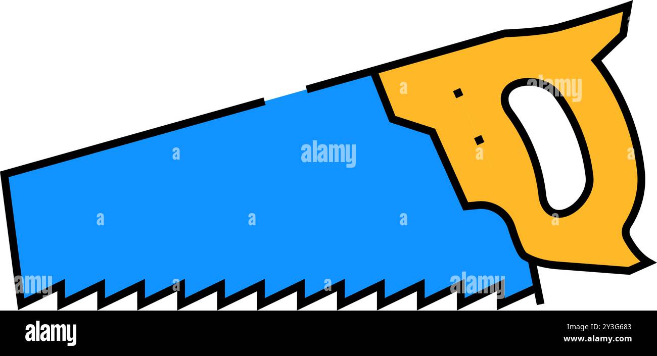 rip cut saw icon color illustration Stock Vector Image & Art - Alamy