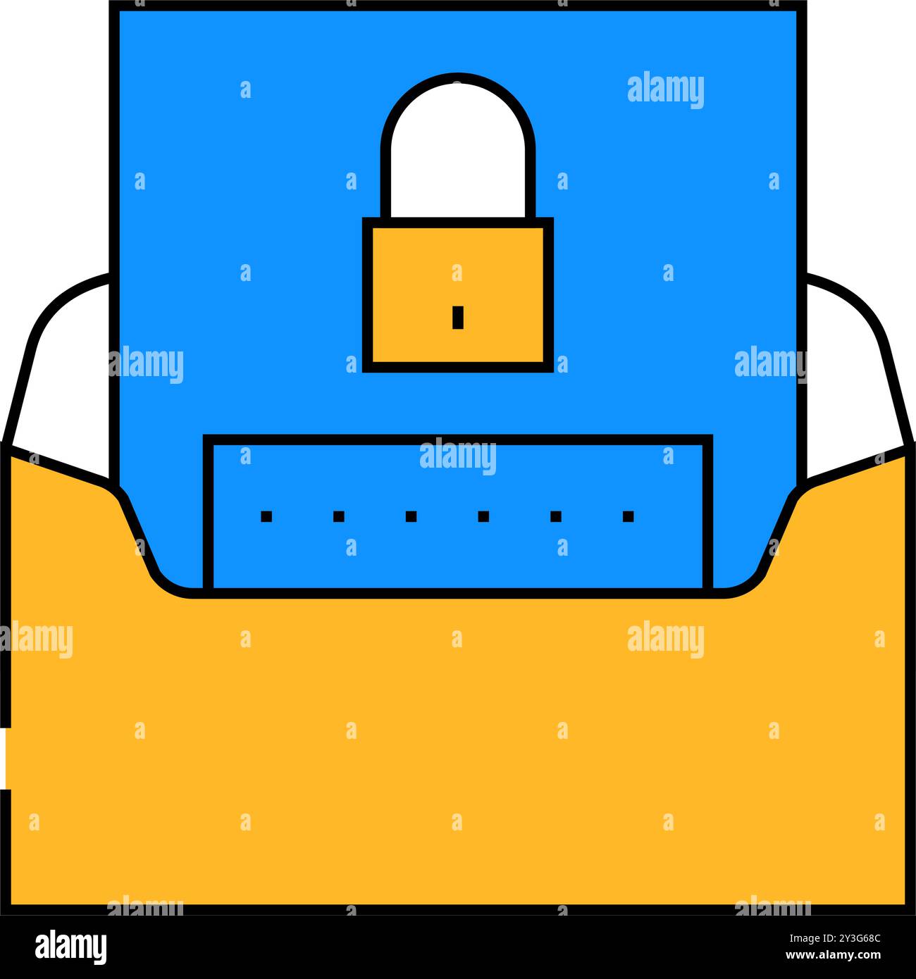 Forgot Password Icon Color Illustration Stock Vector Image And Art Alamy 4193