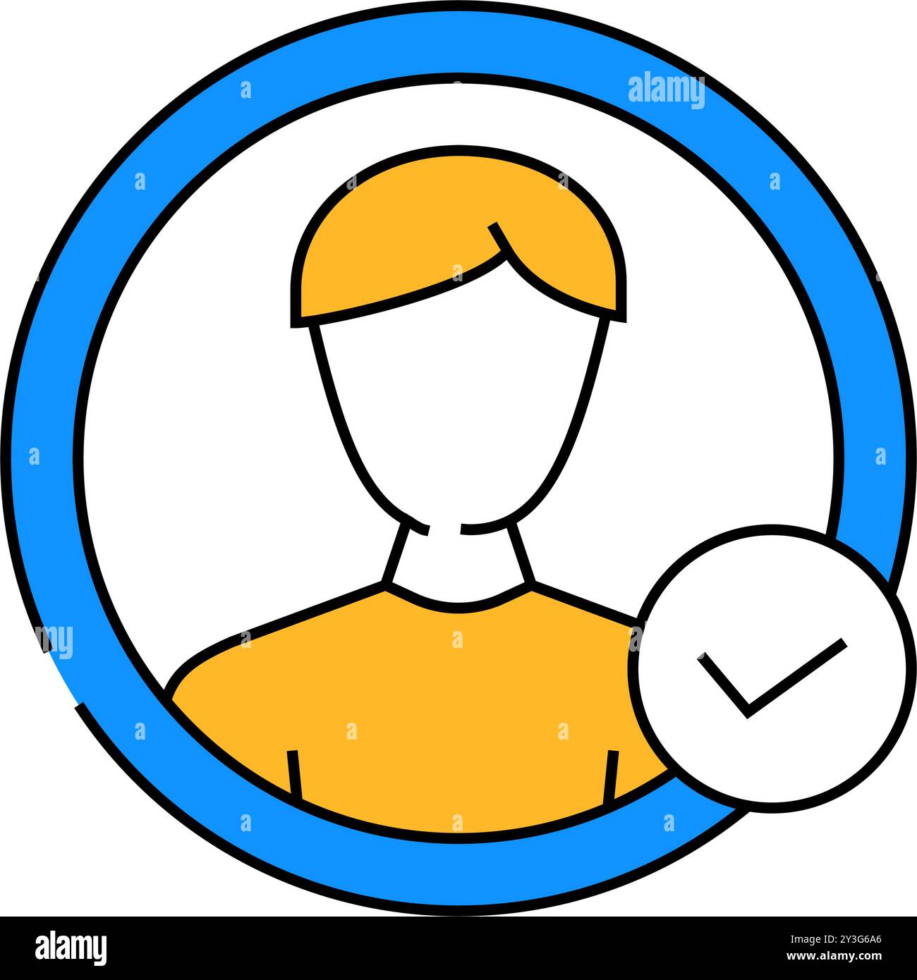 new user registration icon color illustration Stock Vector Image & Art ...