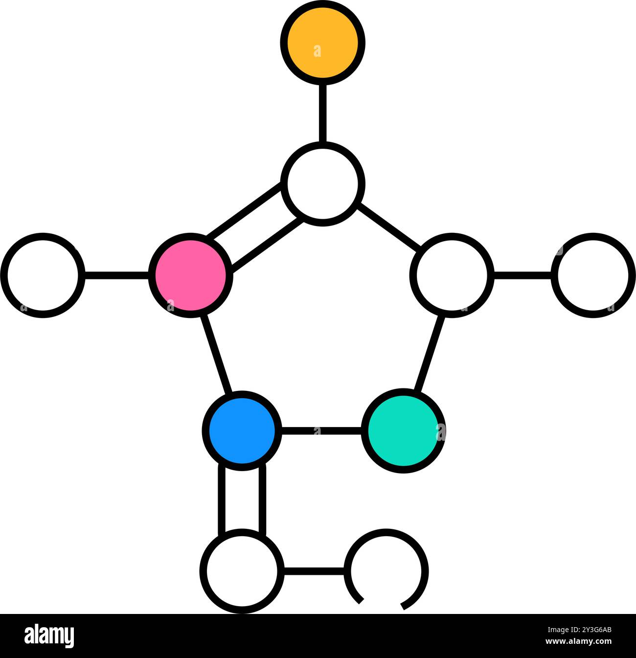 molecule chemistry icon color illustration Stock Vector Image & Art - Alamy