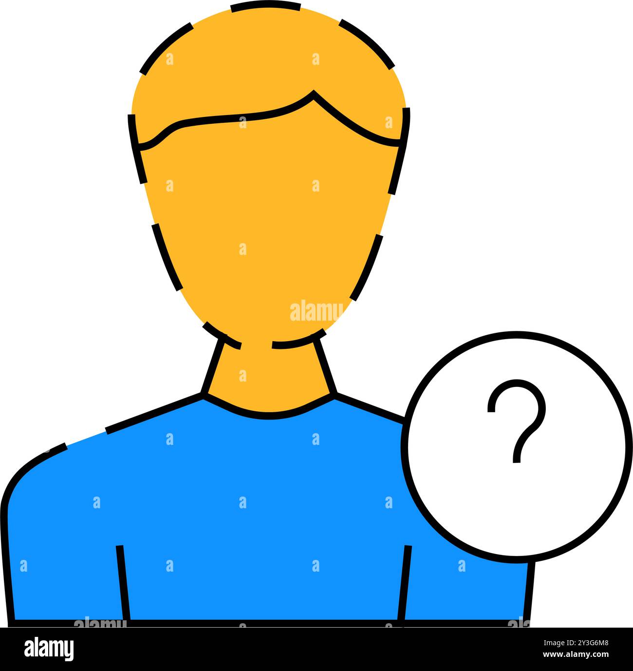 not verified profile icon color illustration Stock Vector Image & Art ...