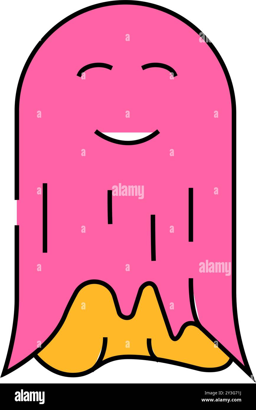 spirit ghost icon color illustration Stock Vector Image & Art - Alamy