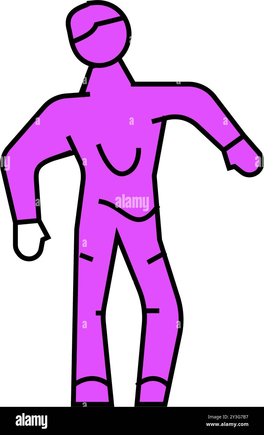 dead zombie icon color illustration Stock Vector Image & Art - Alamy