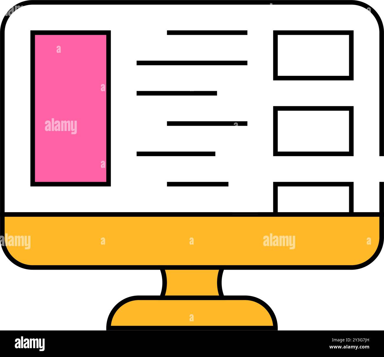 display advertising icon color illustration Stock Vector Image & Art ...