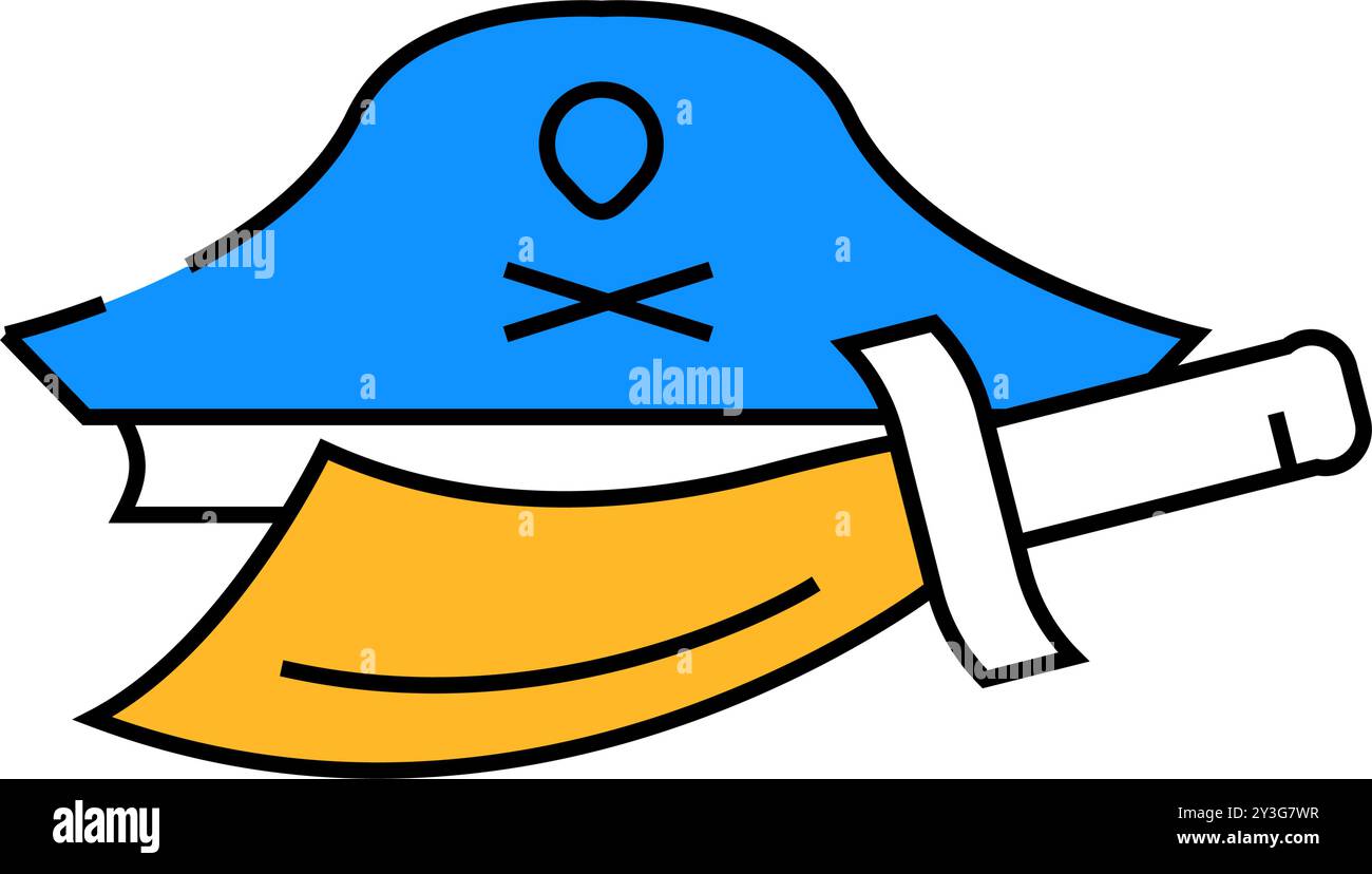 dress up pretend play toy child icon color illustration Stock Vector ...