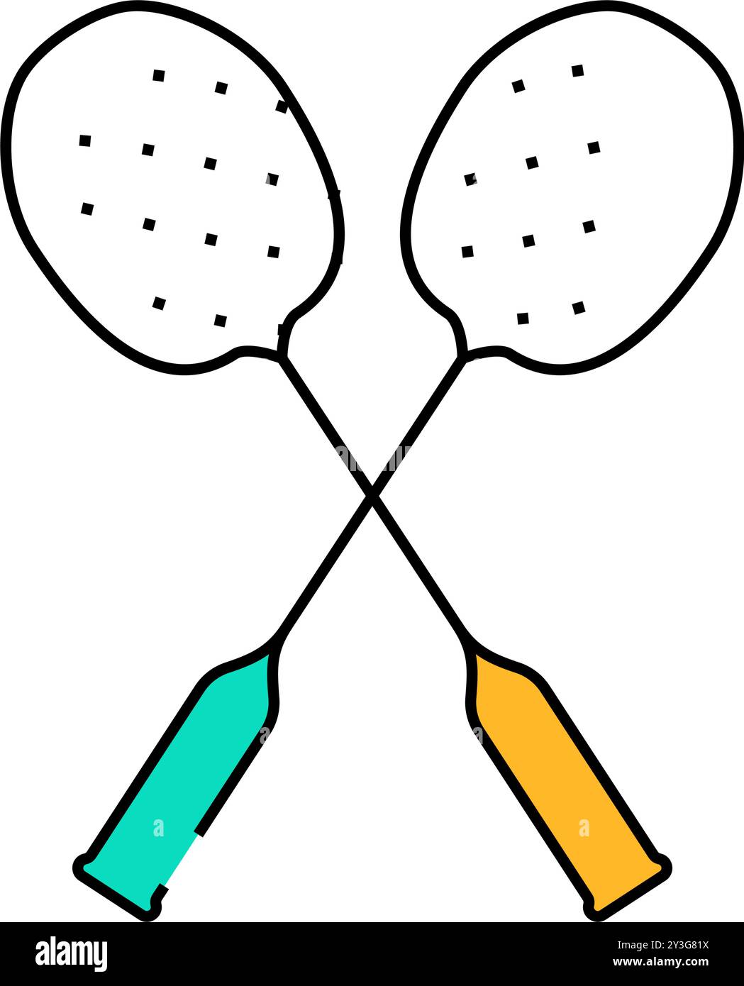 competition badminton icon color illustration Stock Vector Image & Art ...
