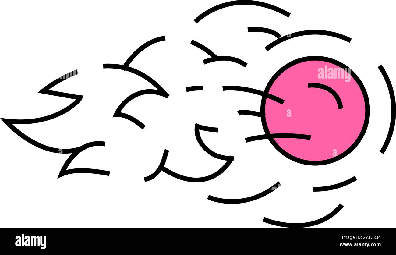 fireball icon color illustration Stock Vector Image & Art - Alamy