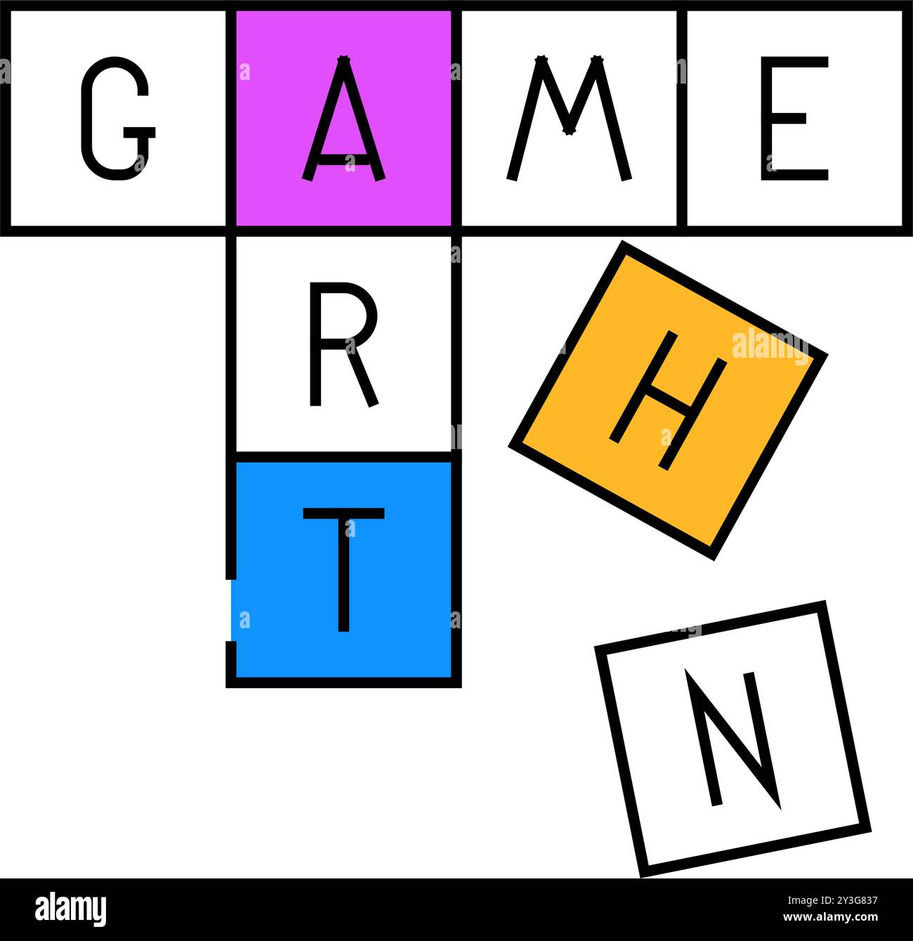 scrabble tiles board table icon color illustration Stock Vector Image ...