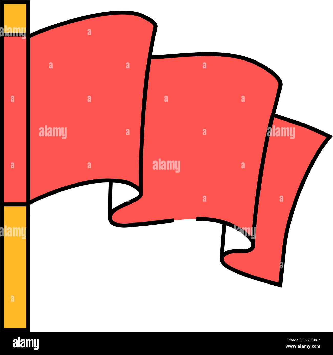 red flag icon color illustration Stock Vector Image & Art - Alamy