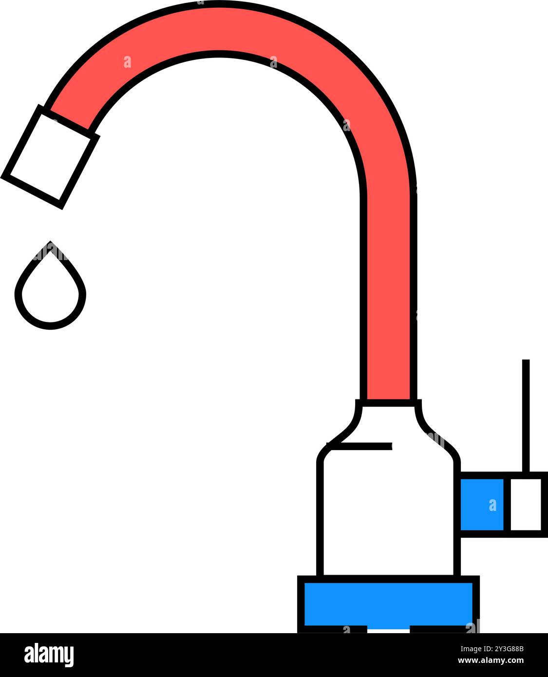 drop faucet water icon color illustration Stock Vector Image & Art - Alamy