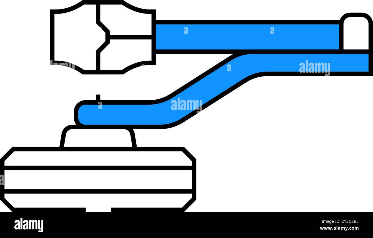 Screw bolt in door lock Stock Vector Images - Alamy