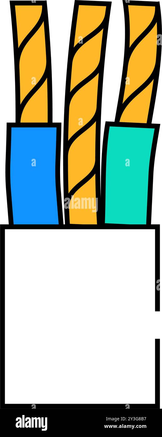 non metallic wire icon color illustration Stock Vector Image & Art - Alamy