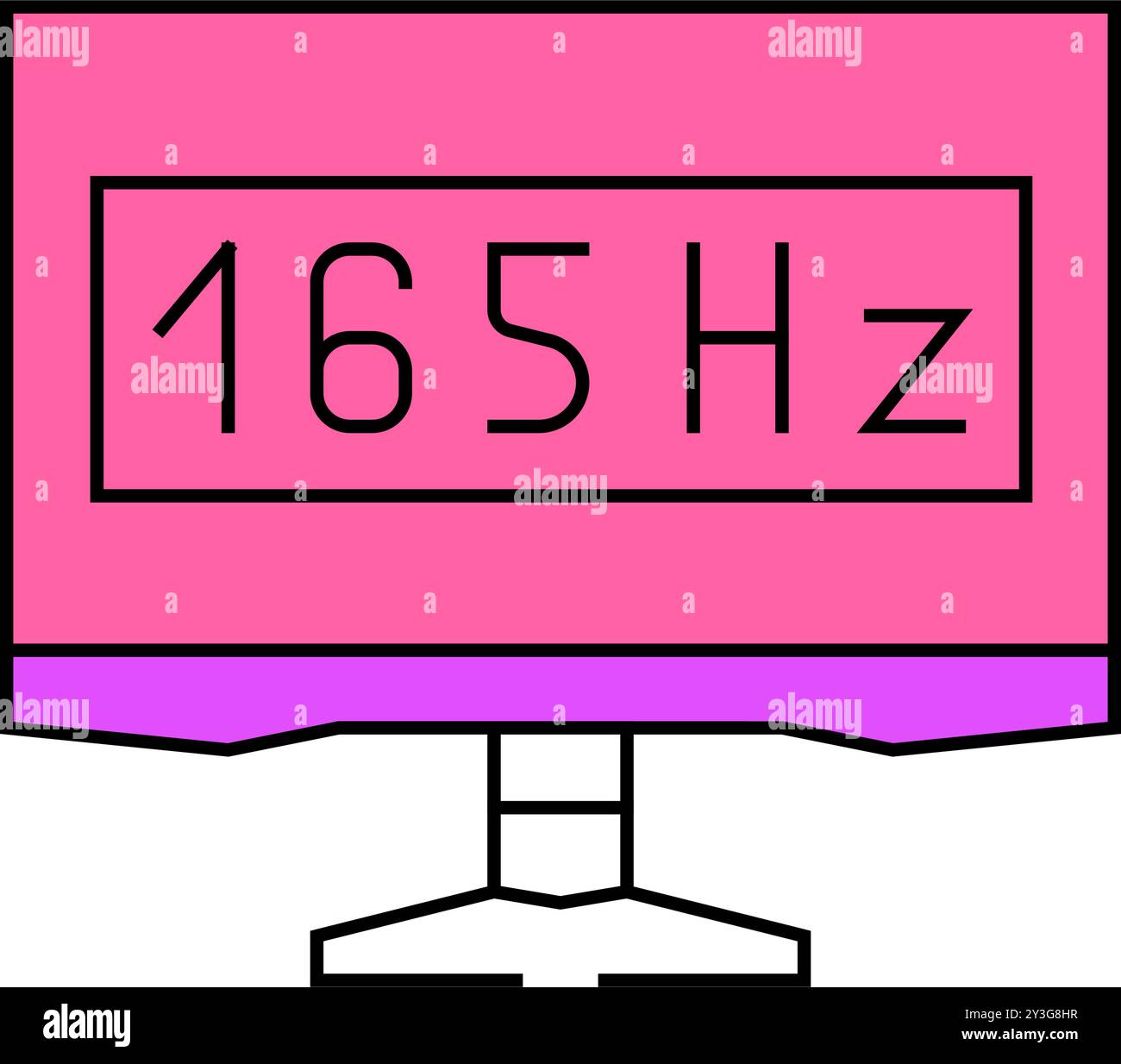 Monitor screen computer neon Cut Out Stock Images & Pictures - Alamy