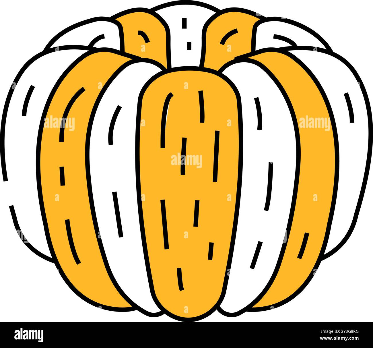 Ripe orange juicy peeled Stock Vector Images - Alamy