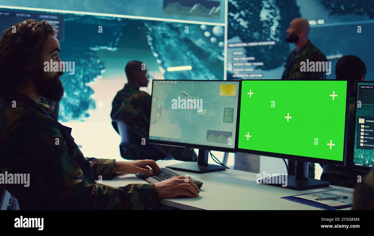 Army officer uses satellite radar footage and a greenscreen in military ...