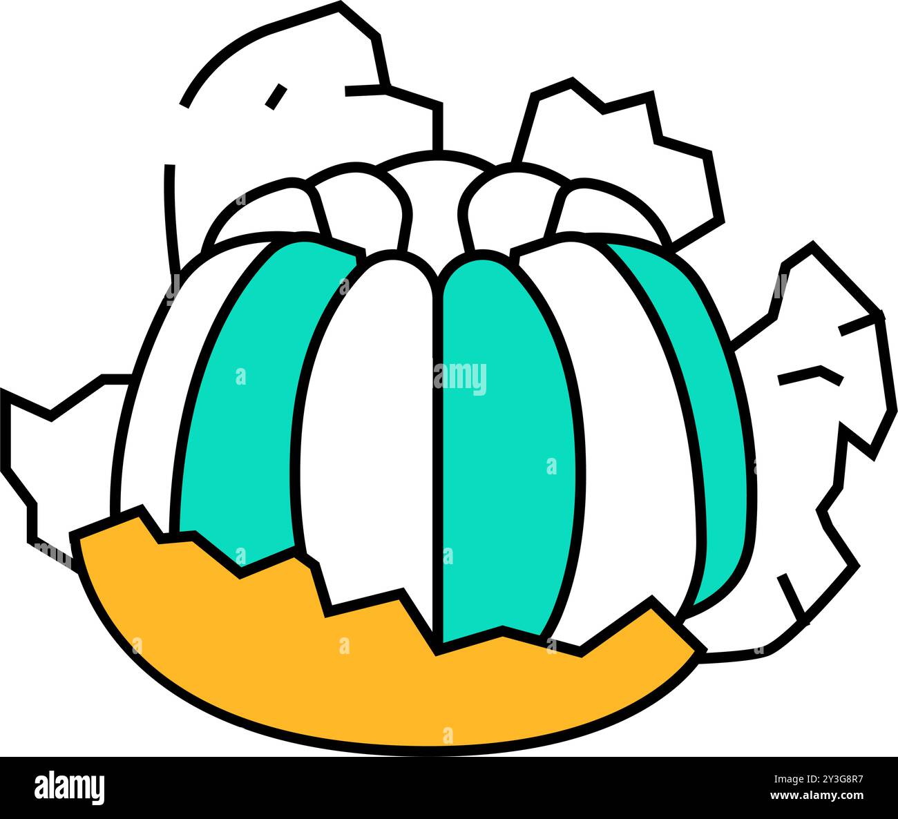 Clementine mandarin icon color Cut Out Stock Images & Pictures - Alamy