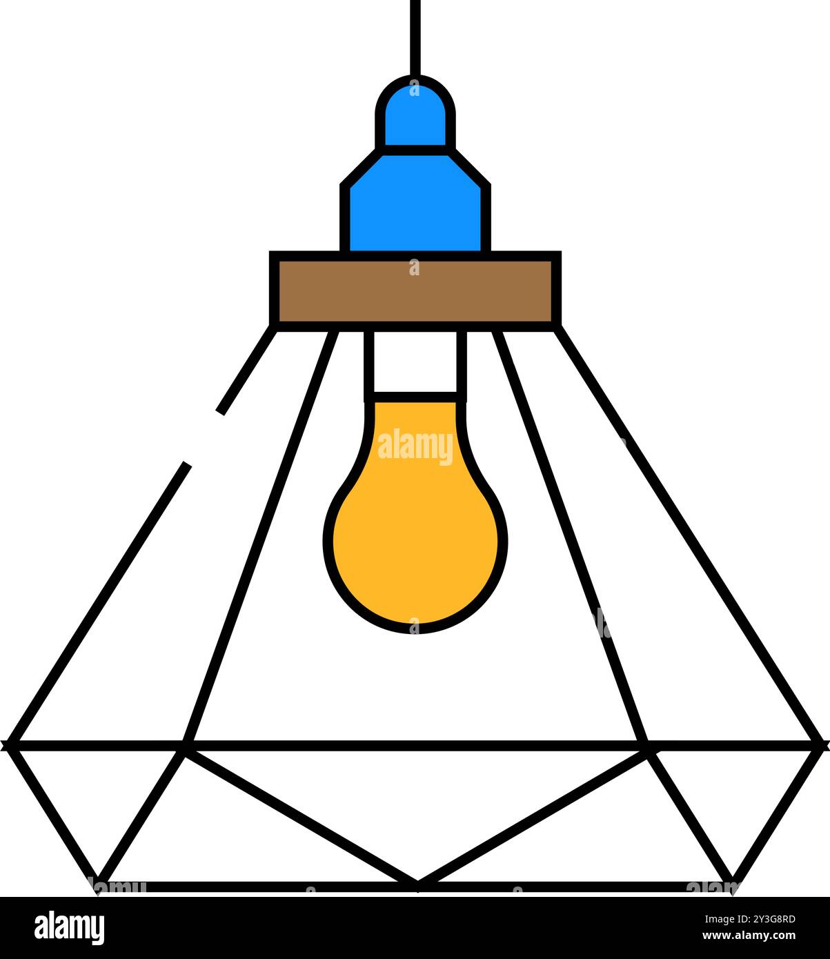 metal lamp ceiling icon color illustration Stock Vector Image & Art - Alamy