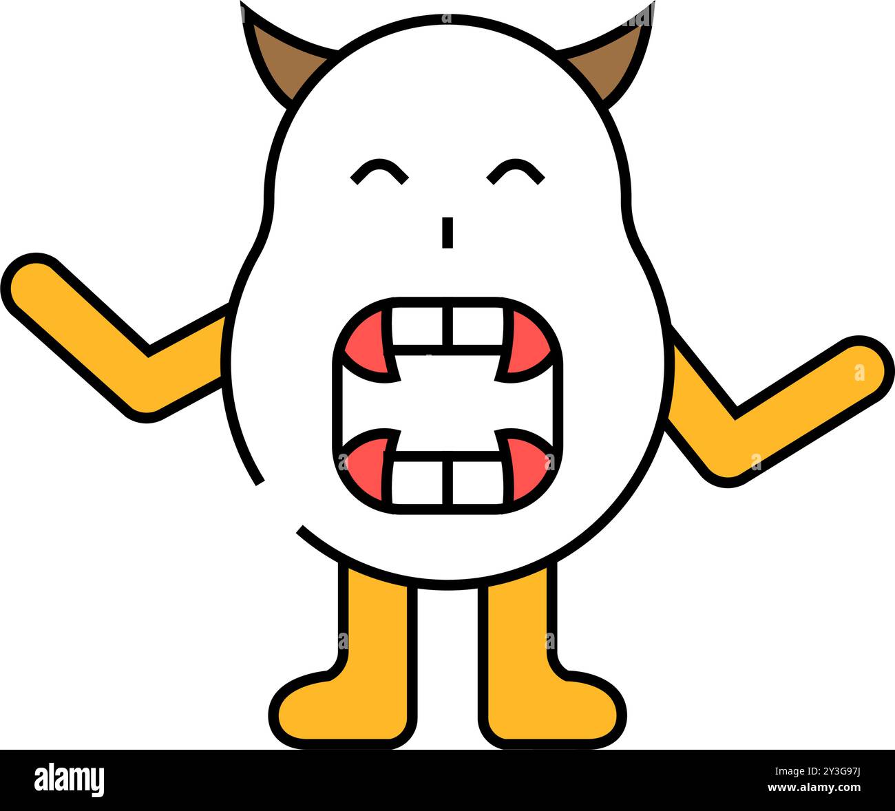 beast monster alien icon color illustration Stock Vector Image & Art ...