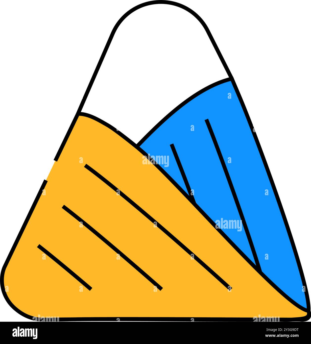 triangular bandage first aid icon color illustration Stock Vector Image ...