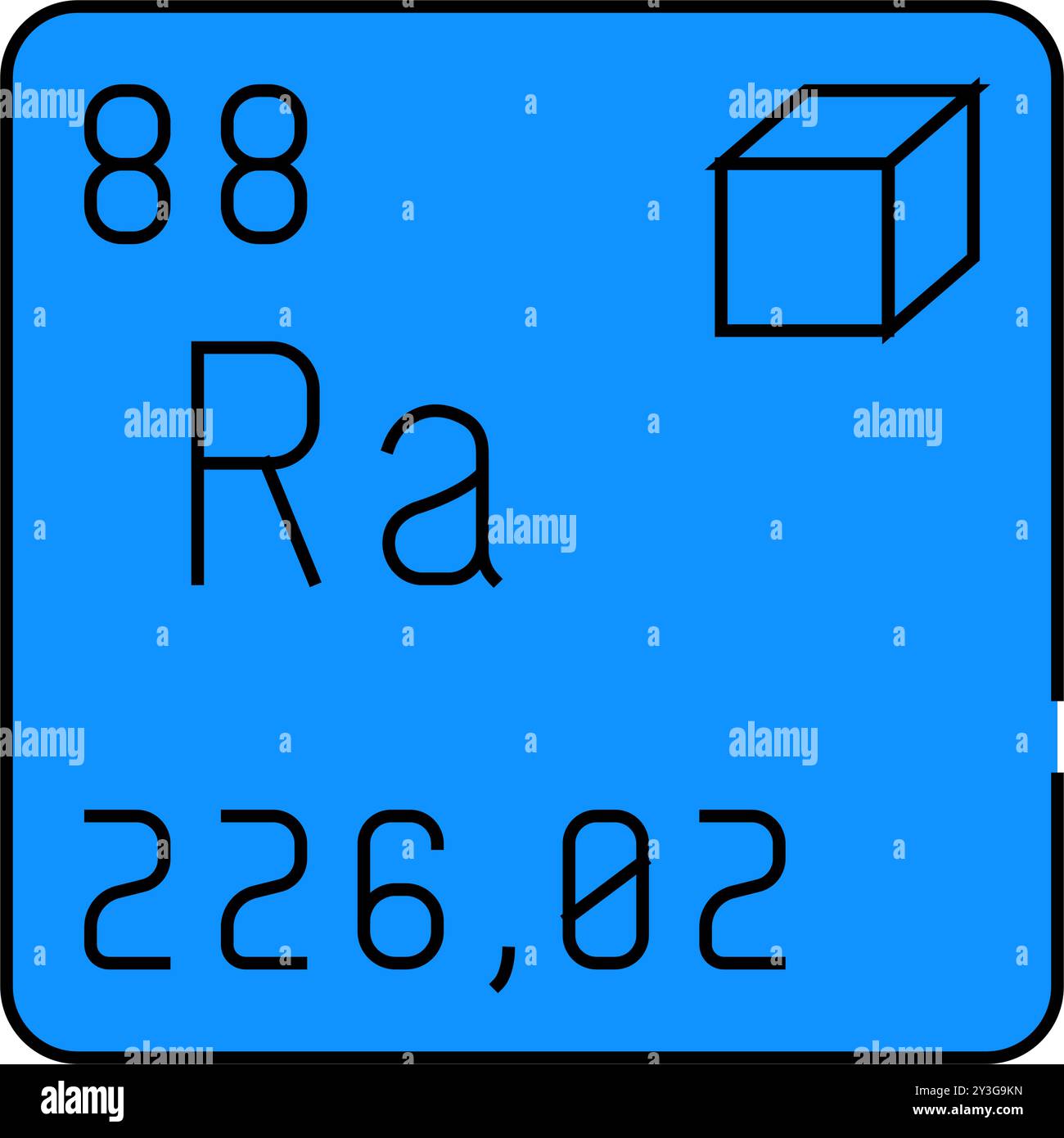 radium chemical element icon color illustration Stock Vector Image ...