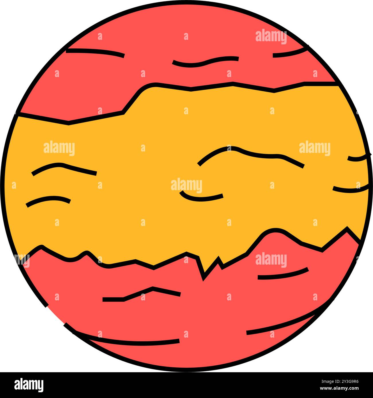 mars planet icon color illustration Stock Vector Image & Art - Alamy