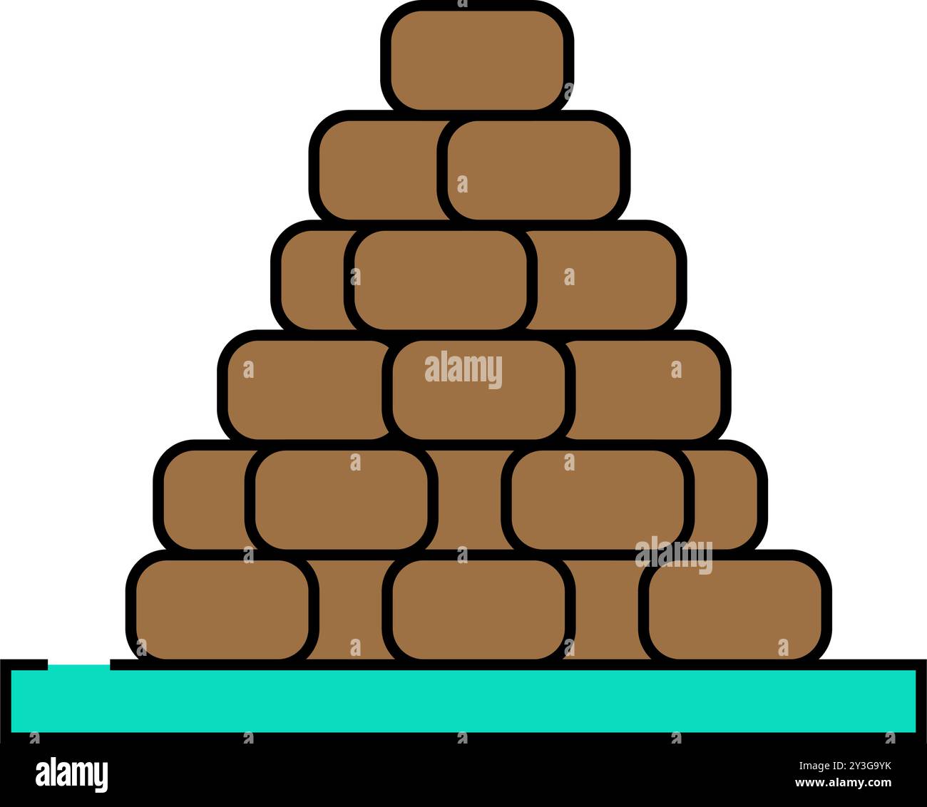 heap of peat icon color illustration Stock Vector Image & Art - Alamy