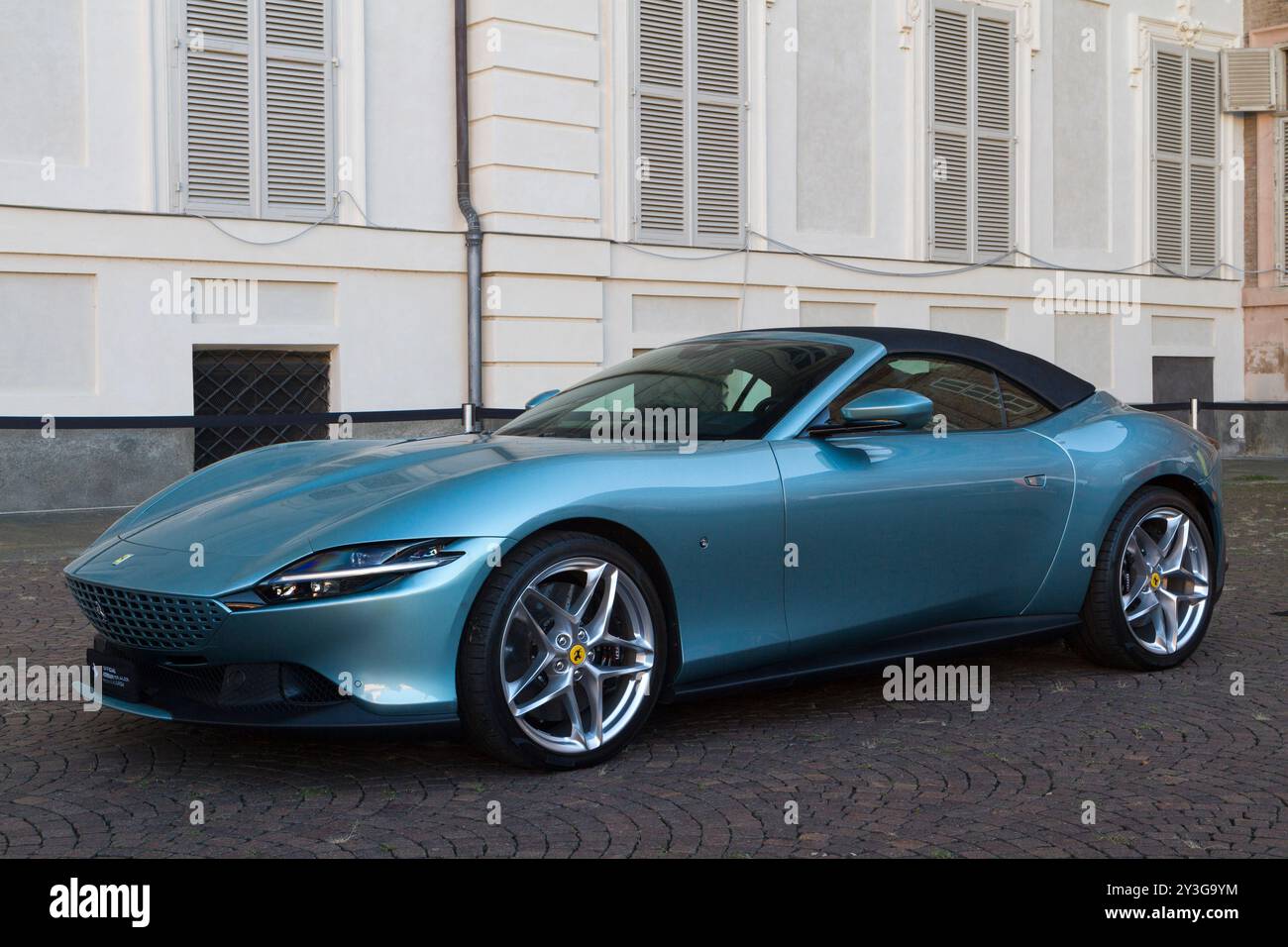 Torino, Italy. 13th Sep, 2024. Ferrari Roma Spider at Turin Car Show ...