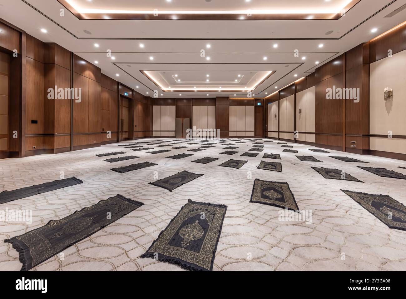 Istanbul Turkey 19 March 2024; Hotel prayer room (Hotel Masjid). A ...