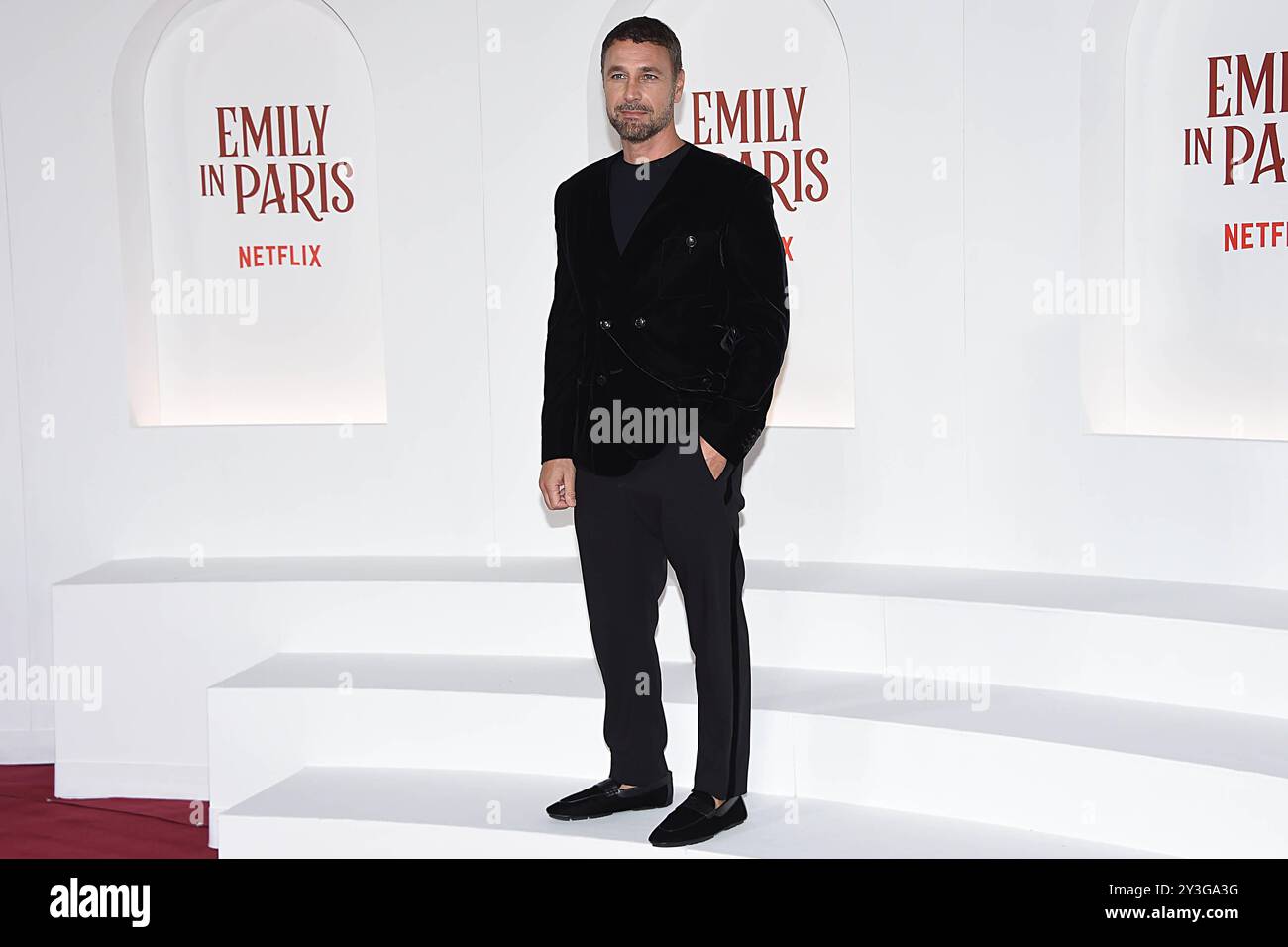 Emily in Paris fourth season red carpet Raoul Bova during the Emily in ...