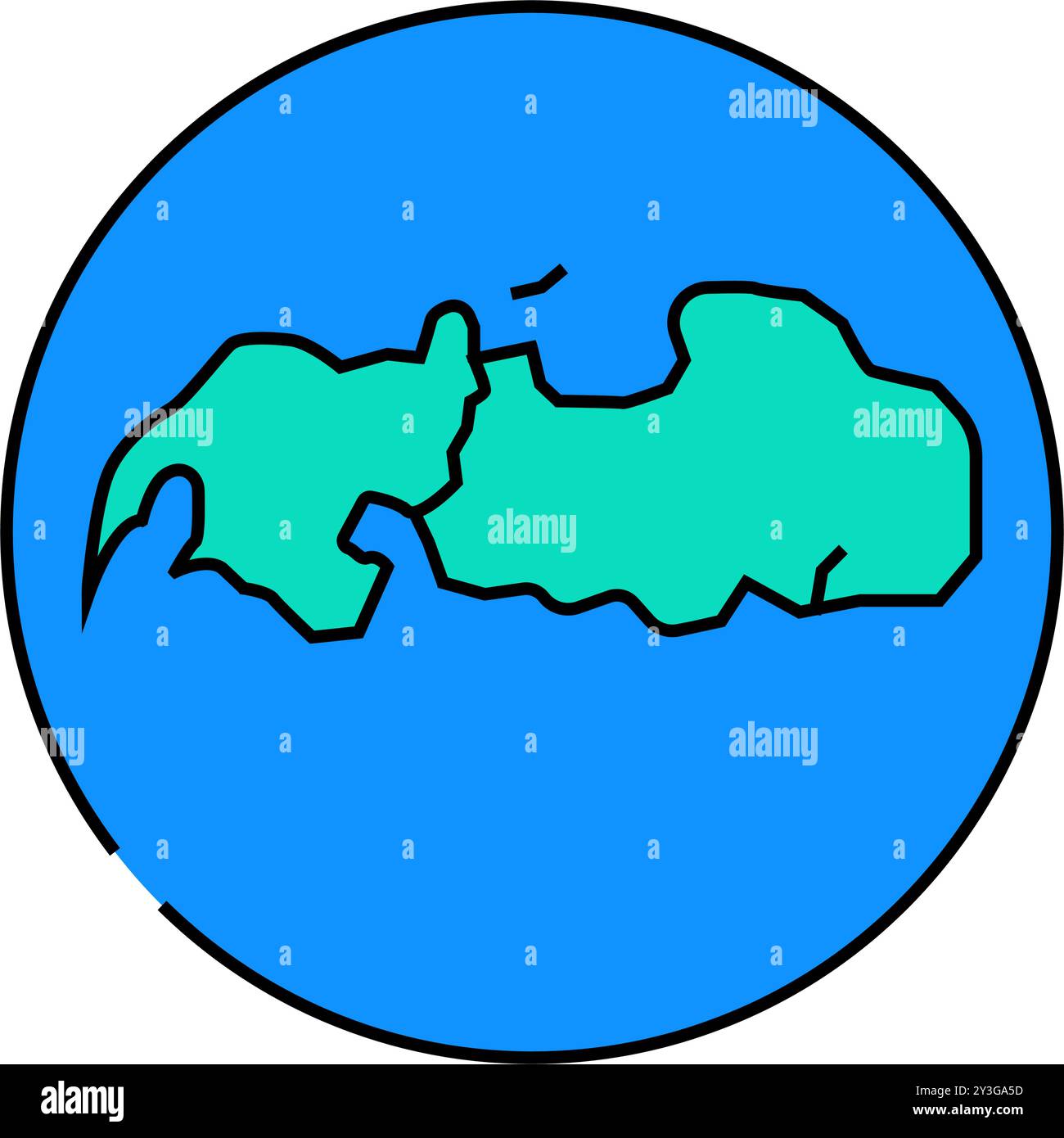 laurasia earth continent map icon color illustration Stock Vector Image ...