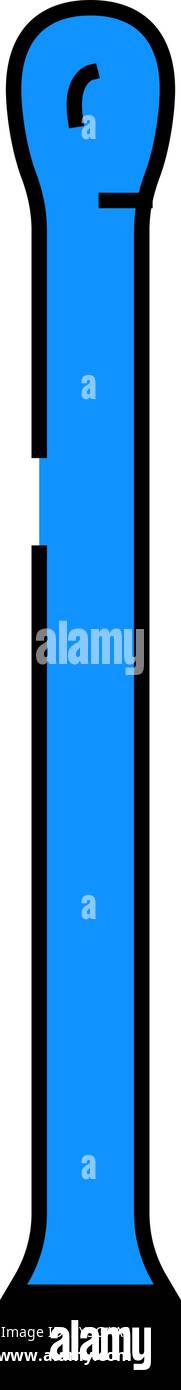 glass stirring rod chemical glassware lab icon color illustration Stock ...