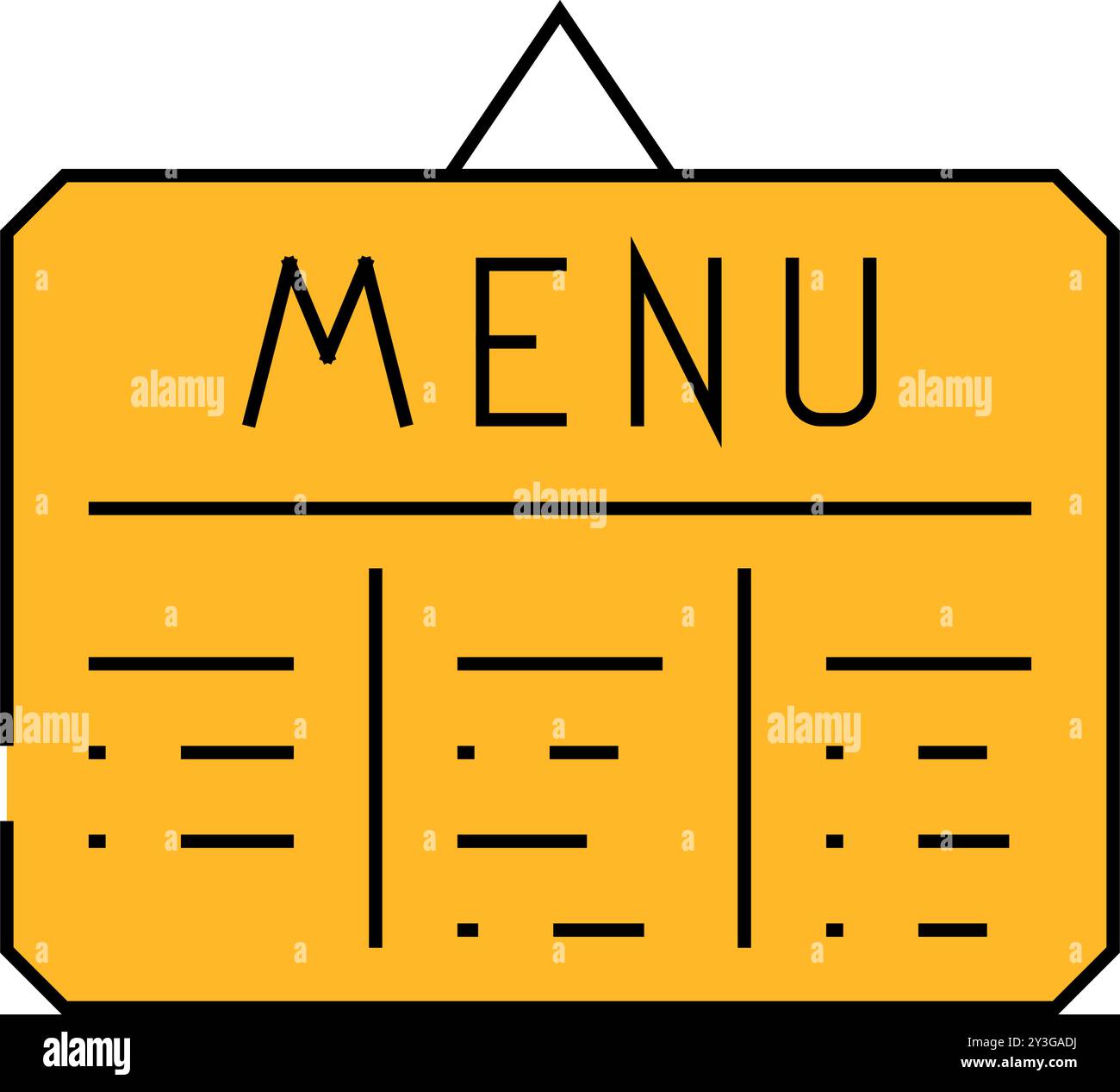 School canteen menu Stock Vector Images - Alamy