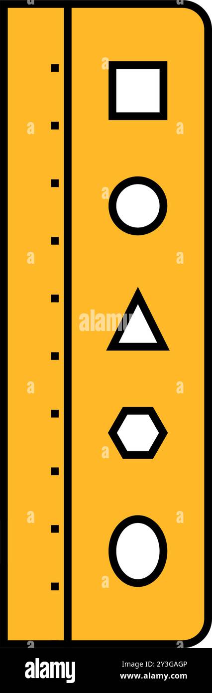 roller stationery tool icon color illustration Stock Vector Image & Art ...