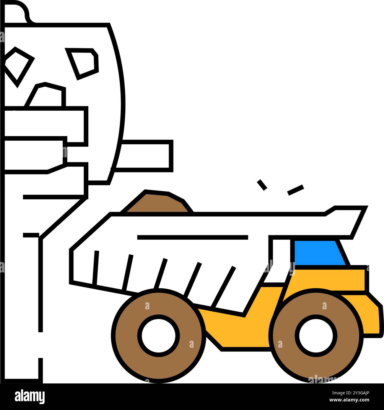 oxide ore processing copper icon color illustration Stock Vector Image ...