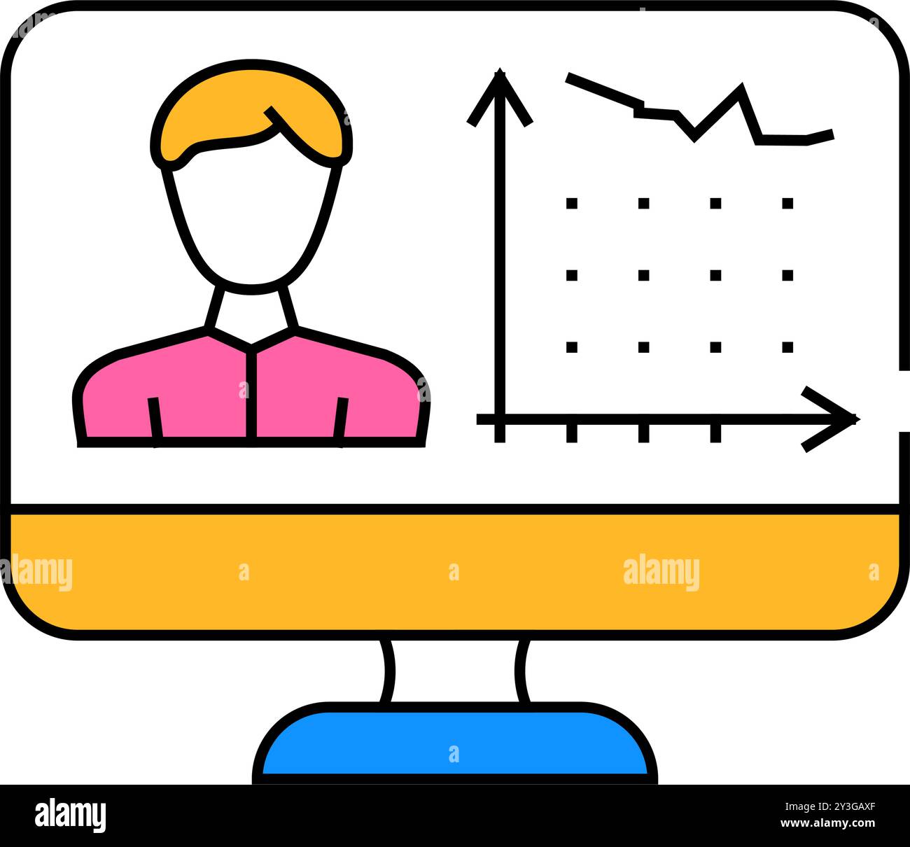client activity analysis kyc icon color illustration Stock Vector Image ...