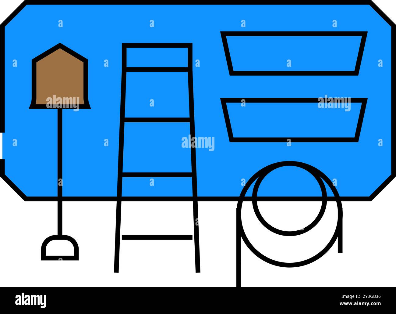 garage organizer tool icon color illustration Stock Vector Image & Art ...