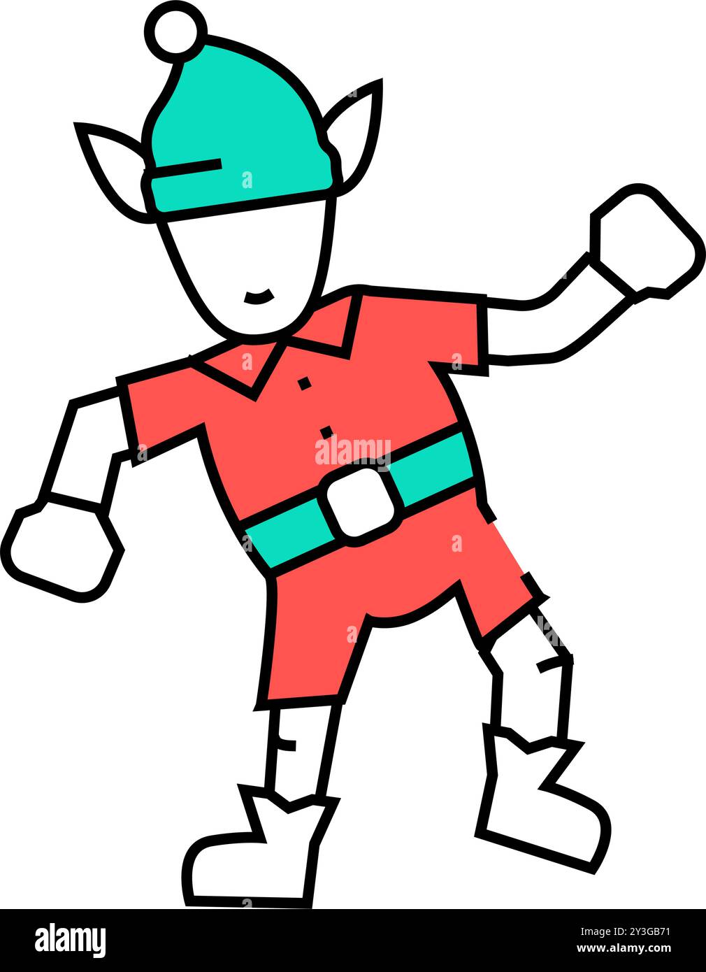 elf funny icon color illustration Stock Vector Image & Art - Alamy