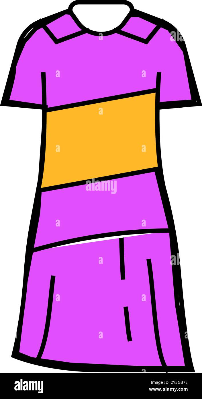 women dress badminton icon color illustration Stock Vector Image & Art ...