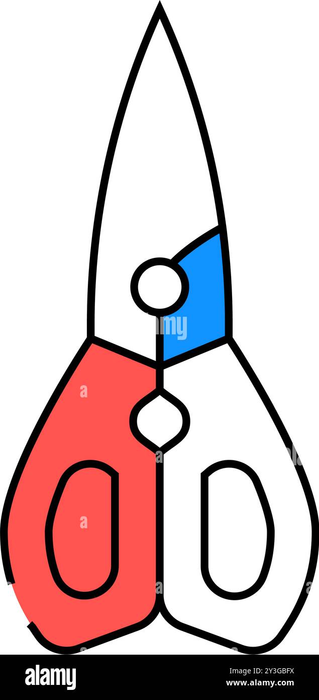 Kitchen shears illustration hi-res stock photography and images - Alamy