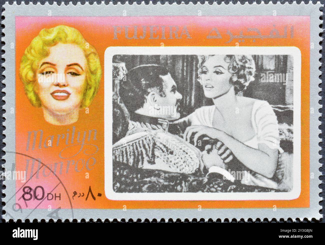 Cancelled postage stamp printed by Fujairah (Fujeira), that shows Movie ...