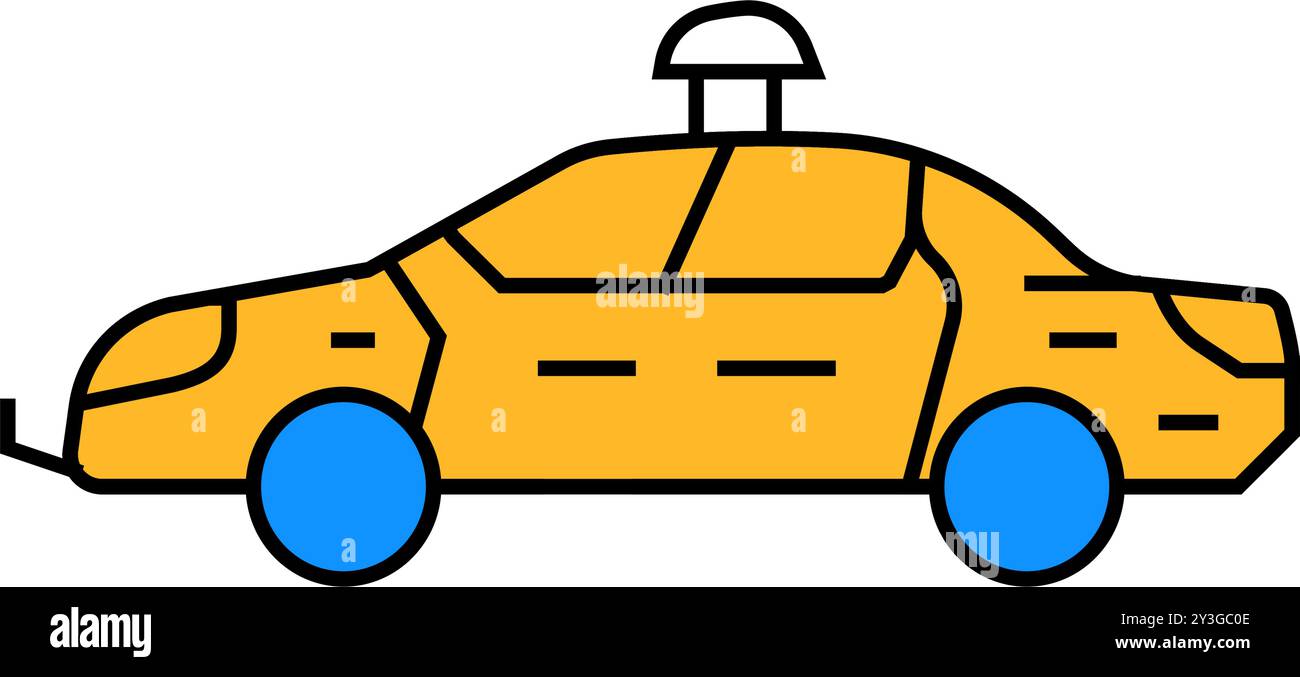 police car crime icon color illustration Stock Vector Image & Art - Alamy