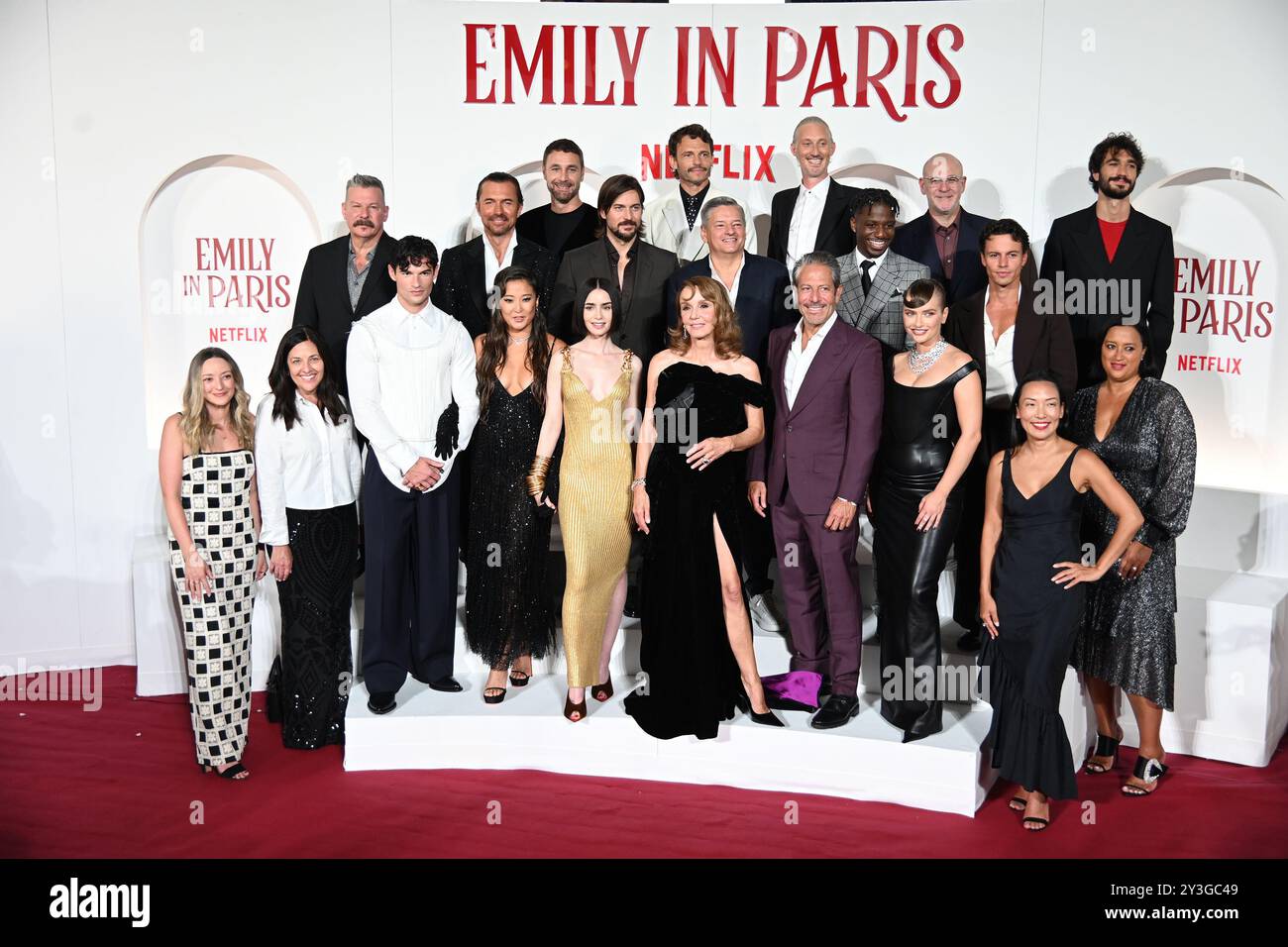 Roma, Lazio. 10th Sep, 2024. The cast during the Emily in Paris fourth ...
