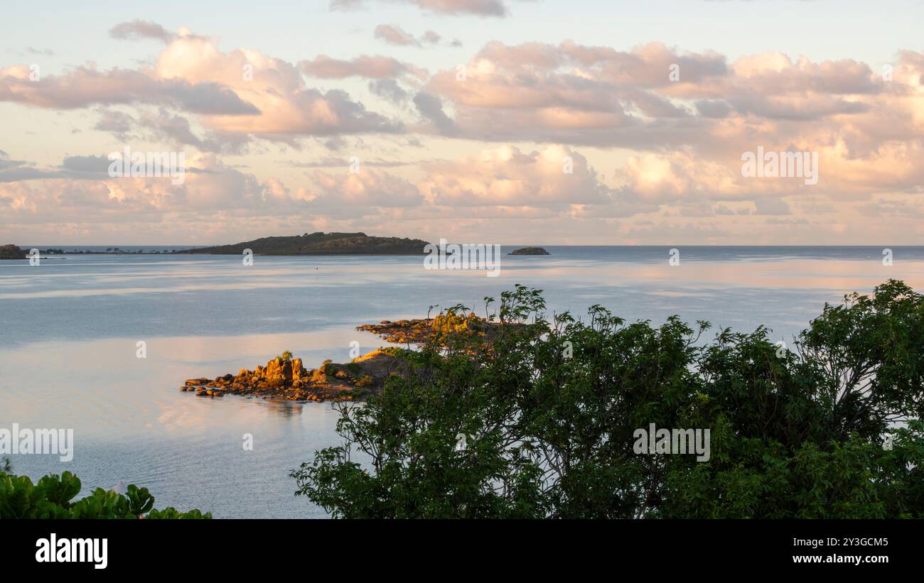 Amede lighthouse in the distance Stock Photo - Alamy