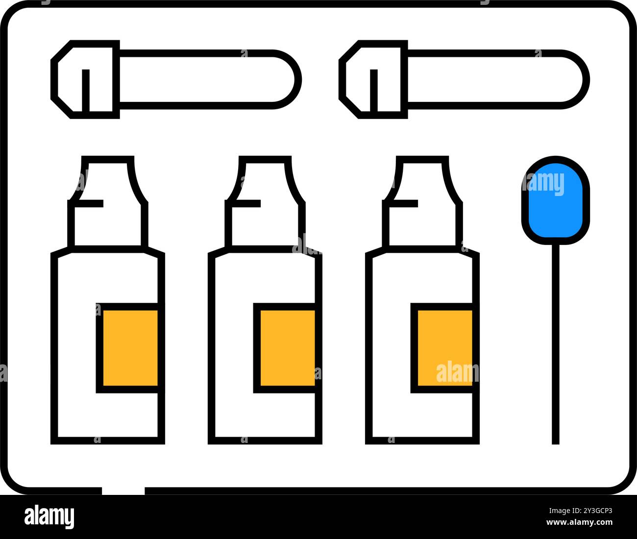 soil test kit garden tool icon color illustration Stock Vector Image ...