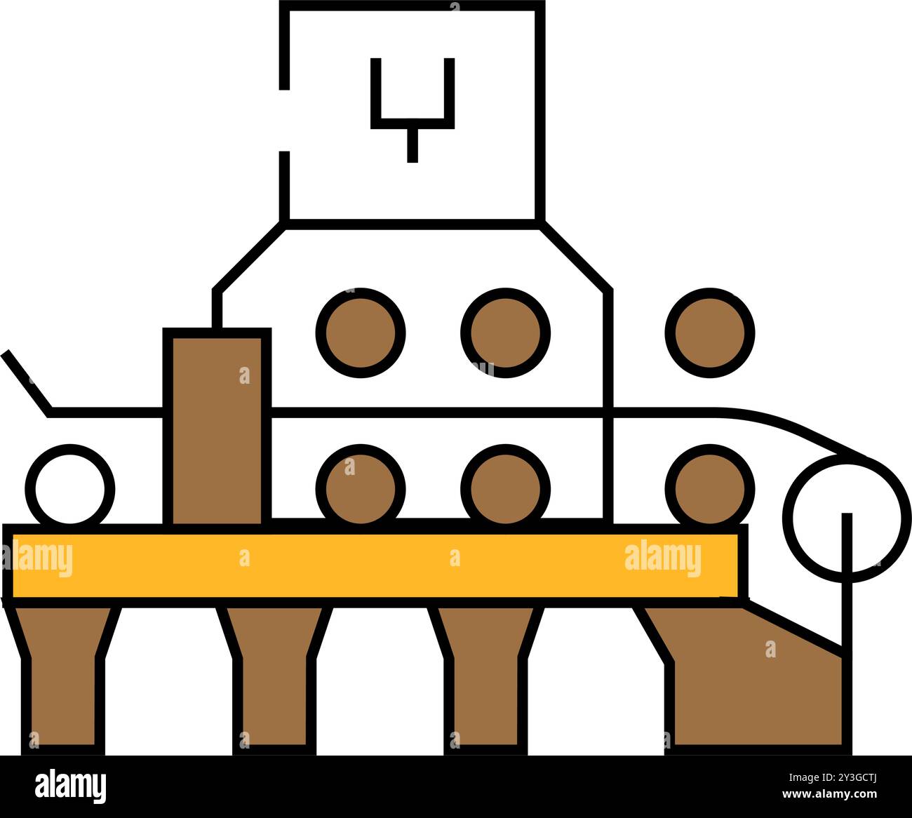 hot strip mill steel production icon color illustration Stock Vector ...