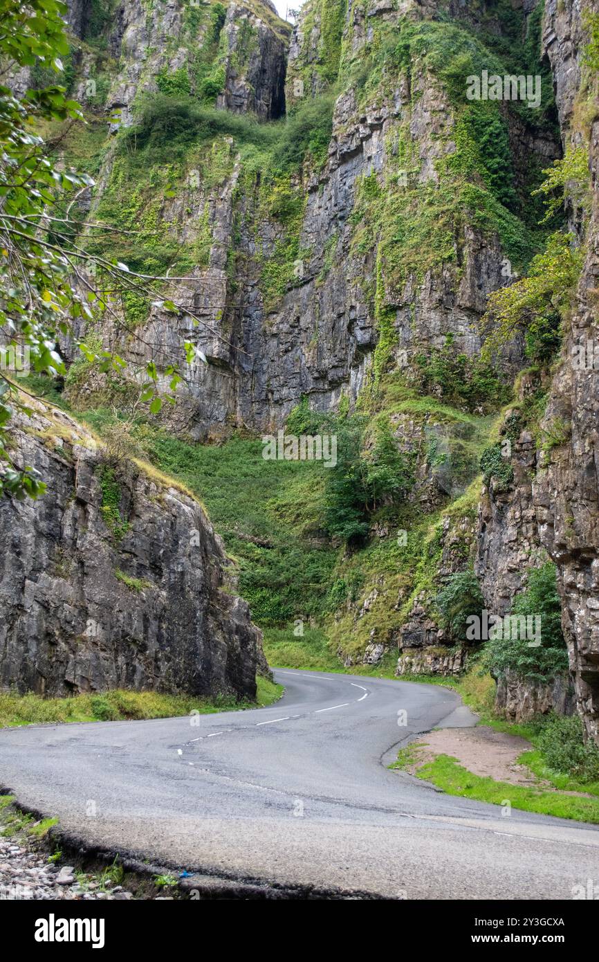 winding road with cliffs on both sides Stock Photo - Alamy