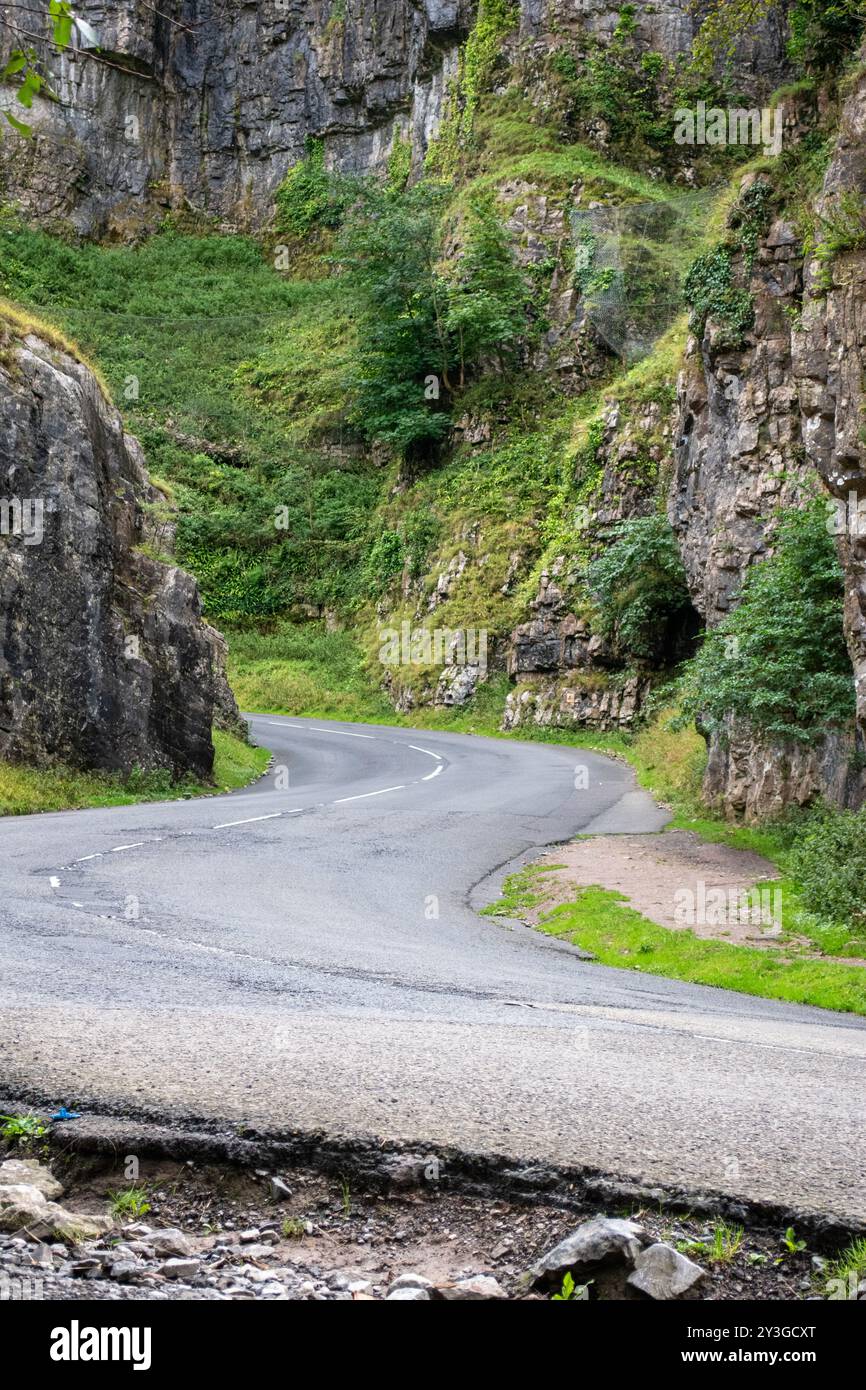 winding road with cliffs on both sides Stock Photo - Alamy