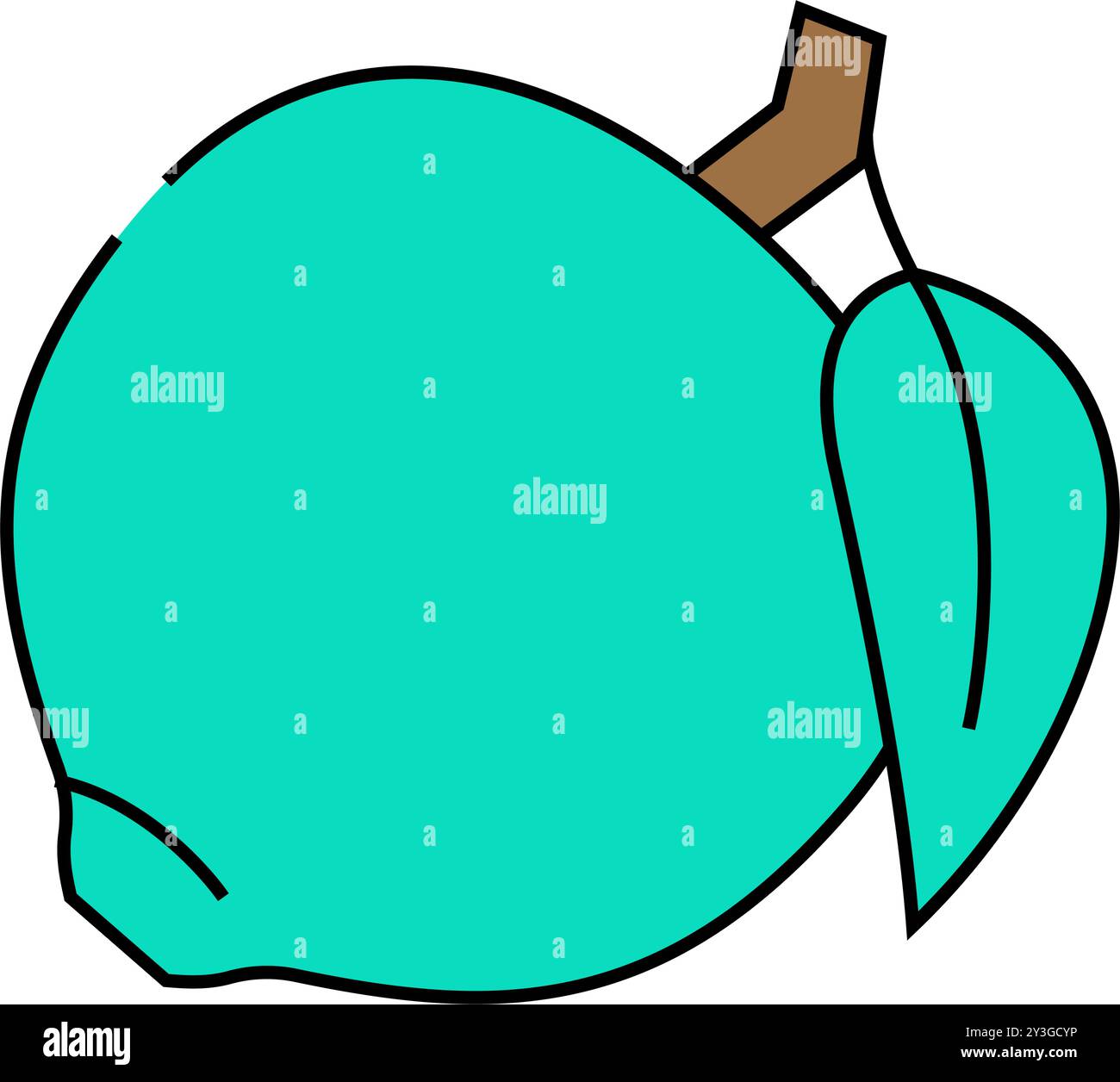 Fresh green peeled tangerine Stock Vector Images - Alamy